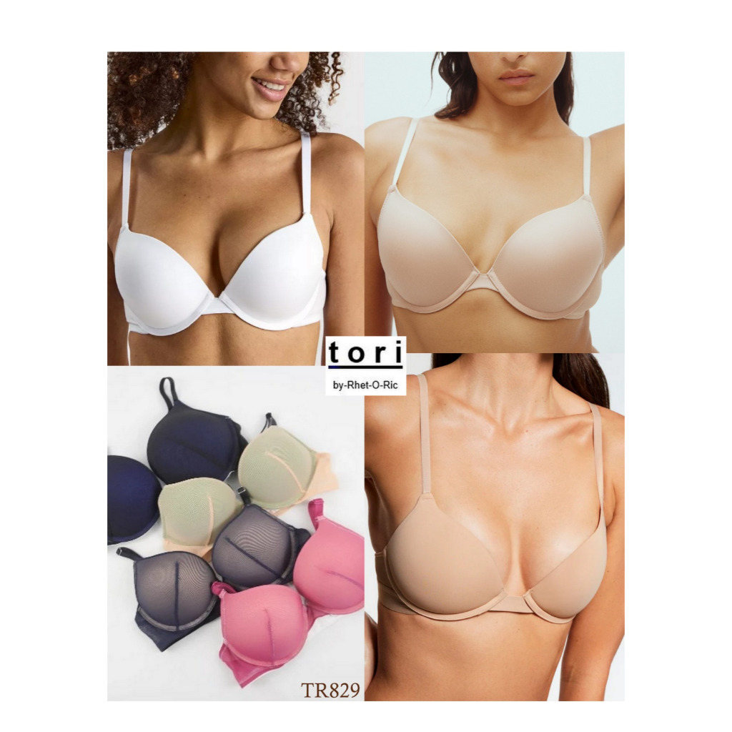 Jual Bra Wanita Kawat Underwire Busa Tebal Full Cup TORI Polos 34A 34B 36B Beha Pakaian Dalam ...