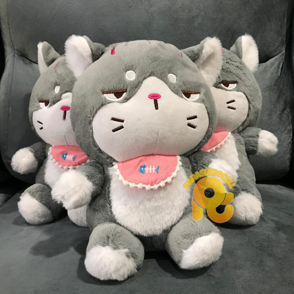 Jual Boneka Kucing Slaber Cat 12" karakter Calico Cat Bahan Lembut ...