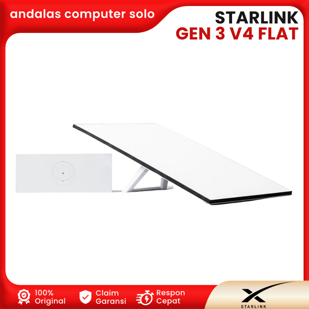 Jual Starlink Internet Standard Gen3 V4 Starlink Internet Full Kit Gen.3 V4 SpaceX FLAT | Shopee ...