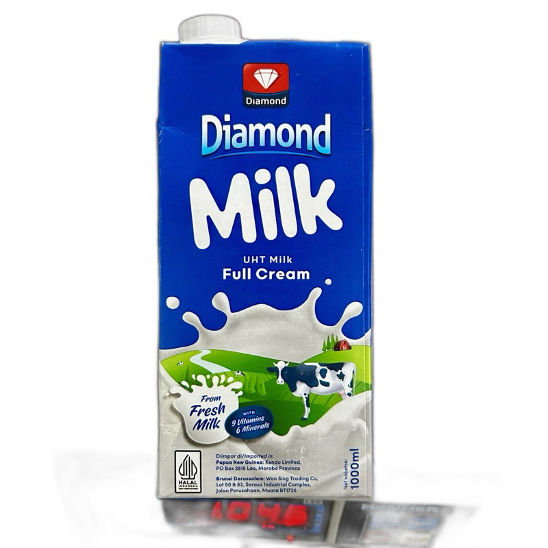 Jual Susu Diamond UHT Full Cream 1 liter kemasan 1 dus isi 12 Liter ...