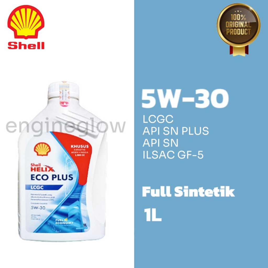 Jual SHELL HELIX ECO PLUS 5w-30 1L | Shopee Indonesia