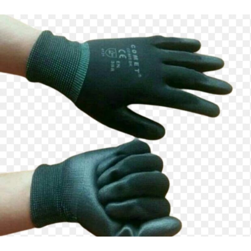 Jual Sarung Tangan Hand Glove Safety Palm Fit Comet 805 Black | Shopee ...