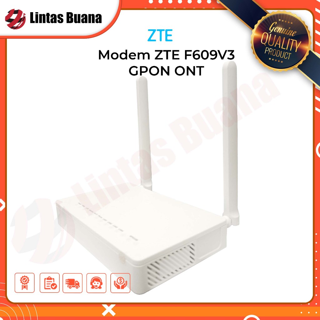 Jual Modem ZTE Wireless ONT F609 v3 GPON ONU F 609 v3 tanpa adaptor ...