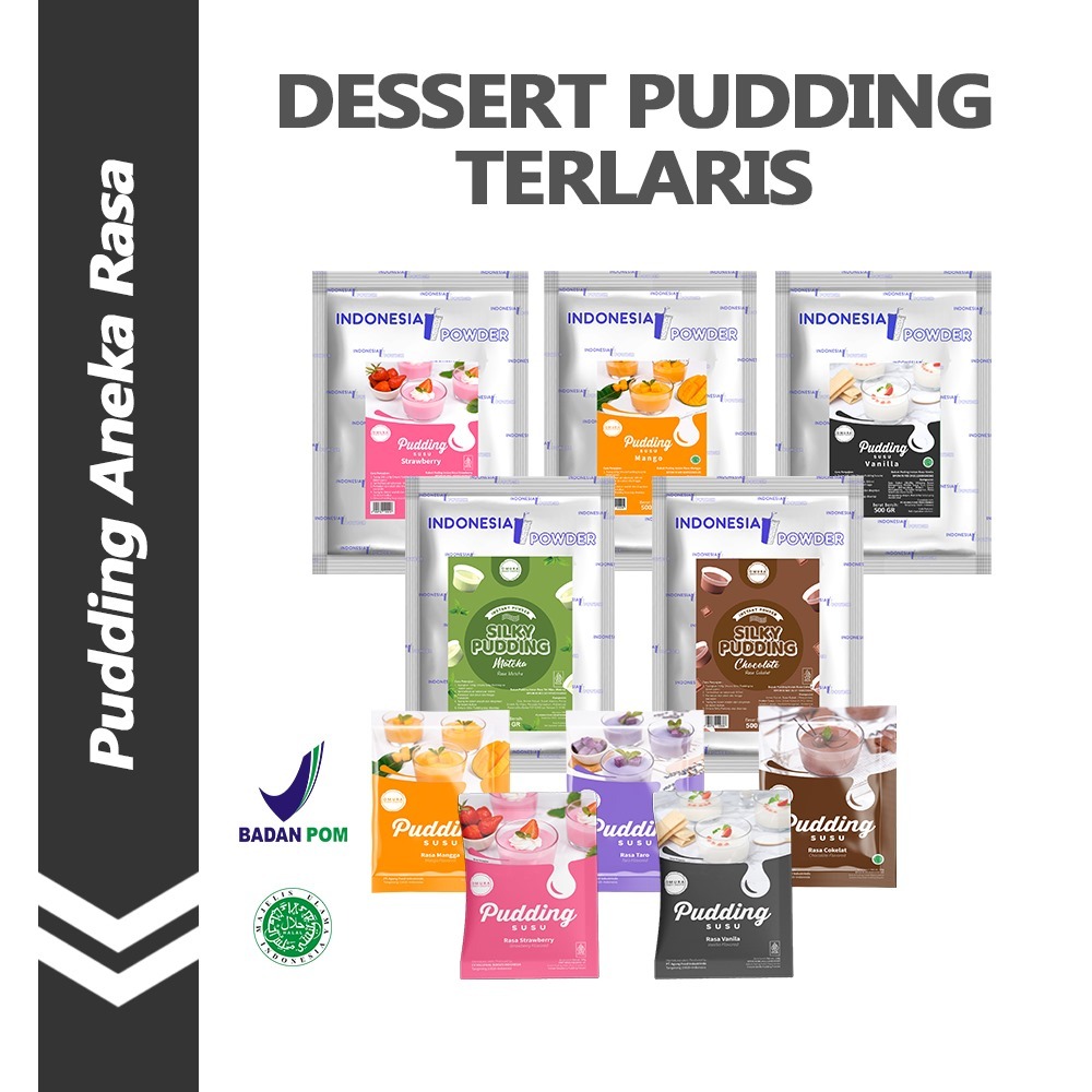 Jual [SERIES PUDDING] Puding Susu Pudding Silky Aneka Rasa 500 Gr Omura ...