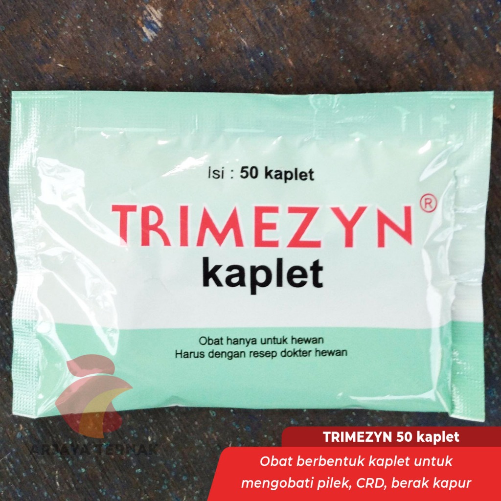 Jual Trimezyn kaplet isi 50 kaplet obat korisa crd ayam bebek | Shopee ...
