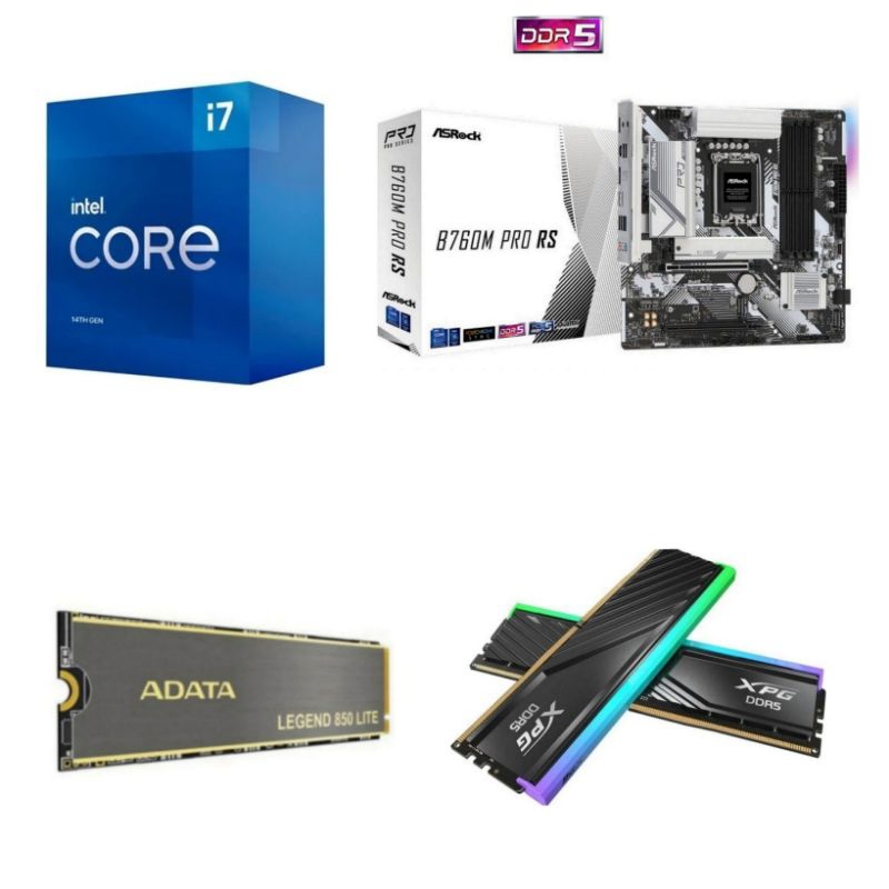 Jual Paket Processor Gaming Intel Core i7 14700 Box Gen 14 RAM DDR5 ...