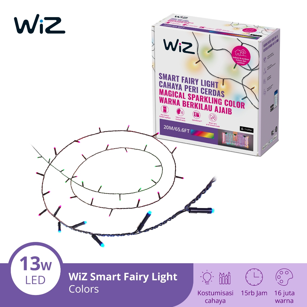 Jual WiZ Lampu Smart LED Fairy Light - Lampu Natal | Shopee Indonesia