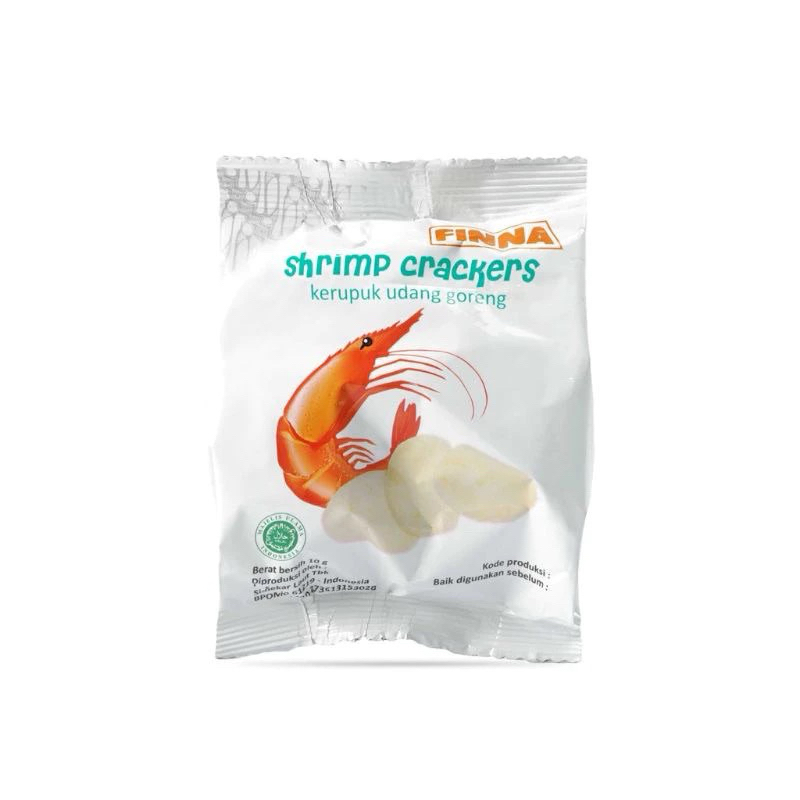 Jual FINNA Shrimp Crackers Kerupuk Udang Goreng 10gr | Kemasan Sachet ...