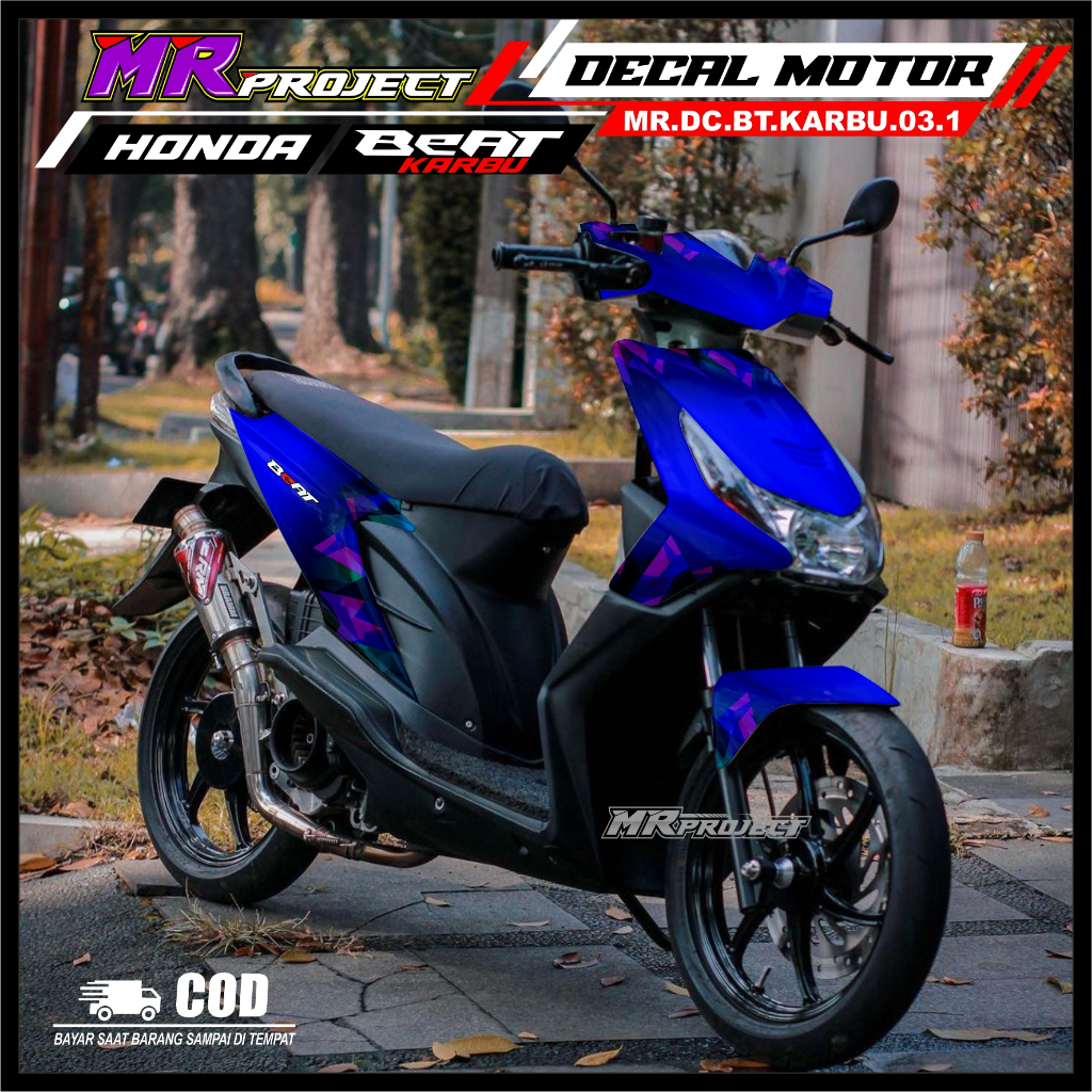 Jual Decal BEAT KARBU full Body Decal Sticker full Body Motor BEAT ...