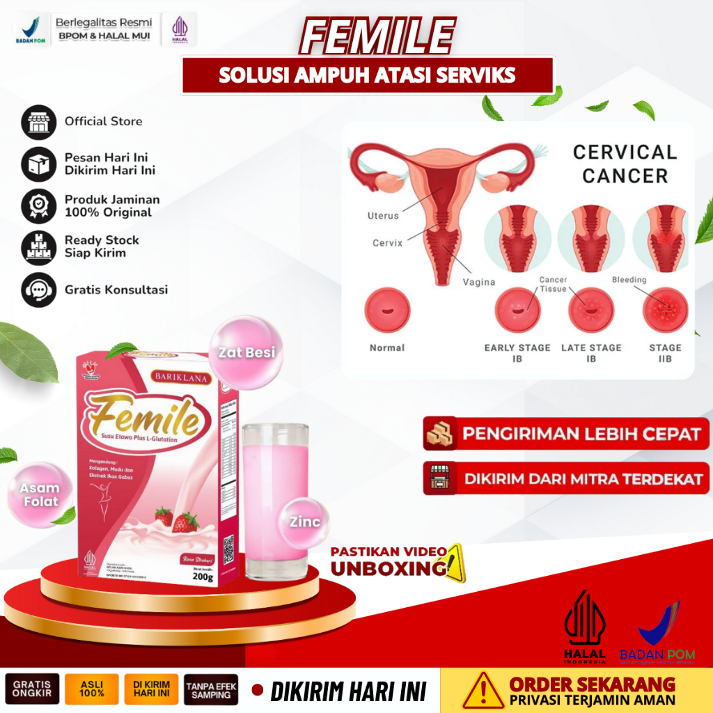Jual Jamu Herbal Femile Solusi Mengatasi Serviks, Dinding Rahim, Turun ...