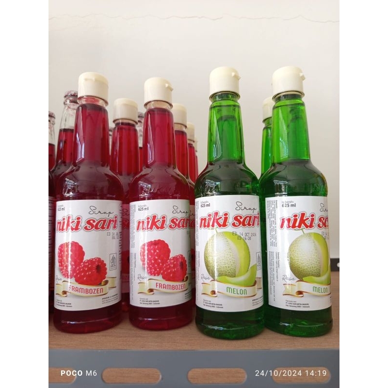 Jual sirup niki sari framboze melon isi 625ml | Shopee Indonesia