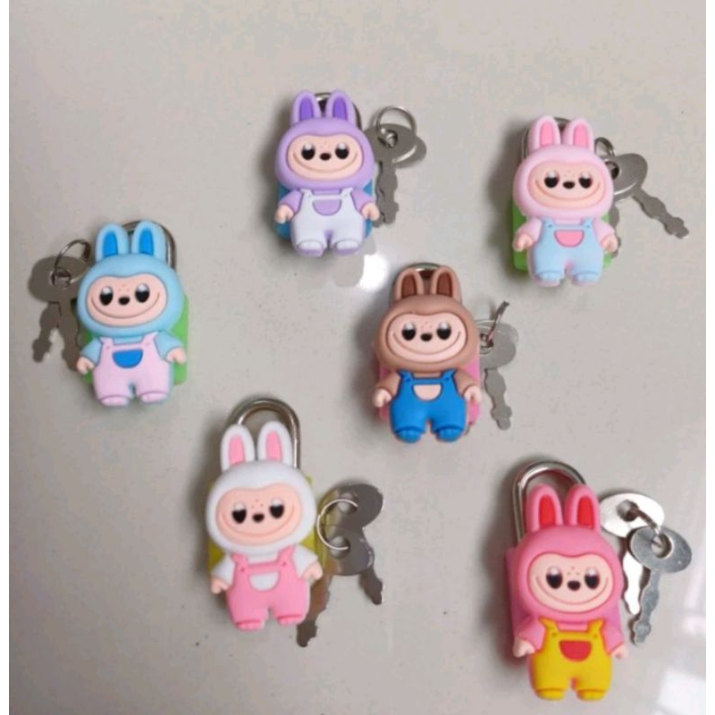 Jual Gembok Labubu Mini Motif Lucu Gembok Kunci labubu | Shopee Indonesia