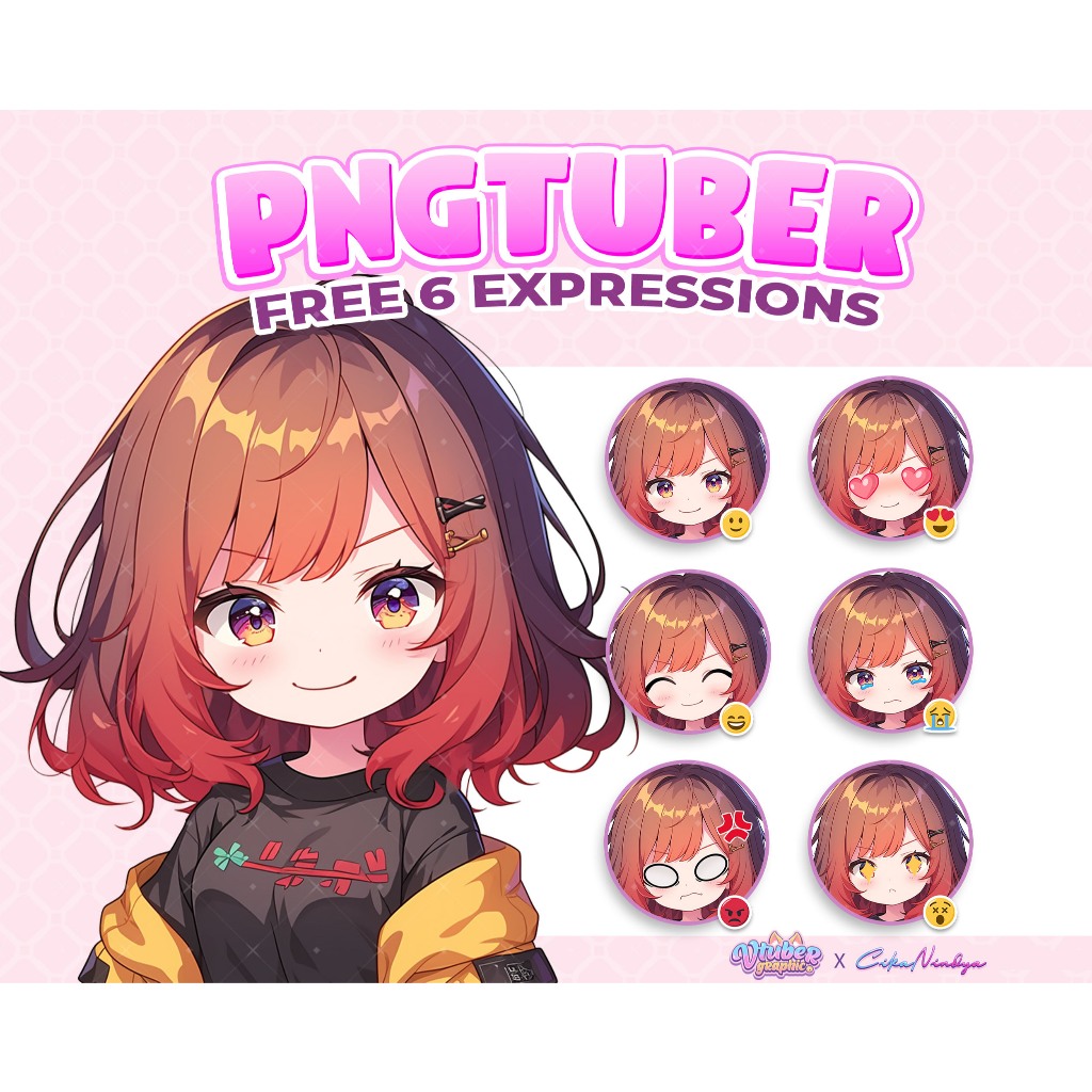 Jual Avatar PNGTuber untuk Streaming, Desain Eksklusif, PNG Tuber Anime ...