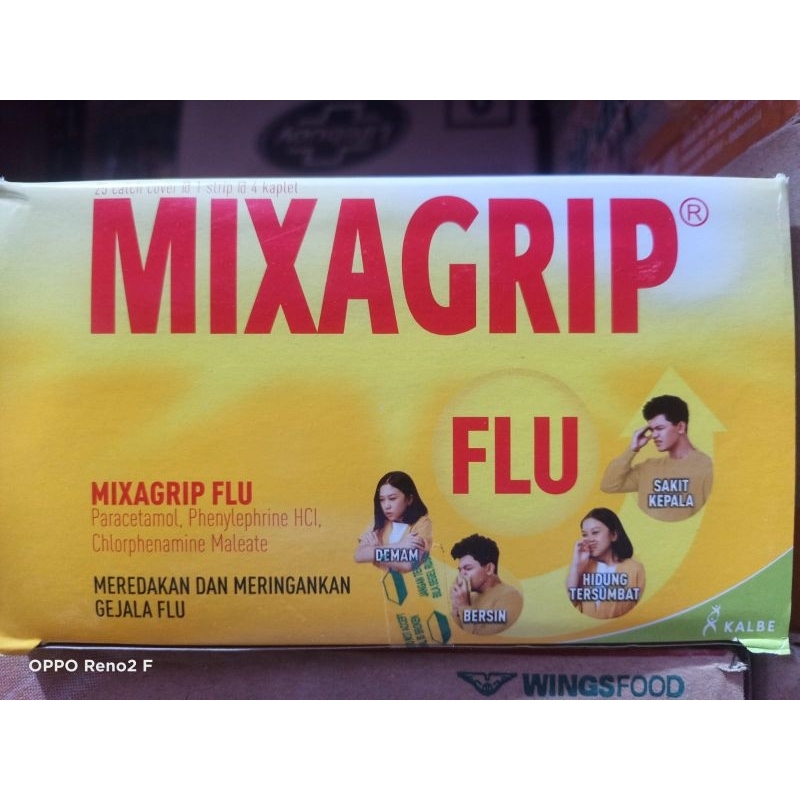 Jual Mixagrip batuk flu 1 box isi 25ppn | Shopee Indonesia