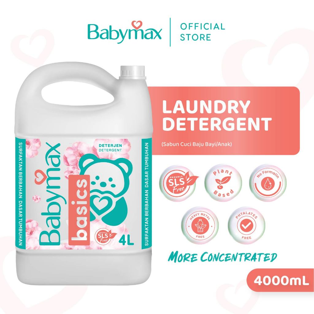 Jual Babymax Basics Detergent 4000 mL- 1pcs -Jerigen - Deterjen Bayi ...