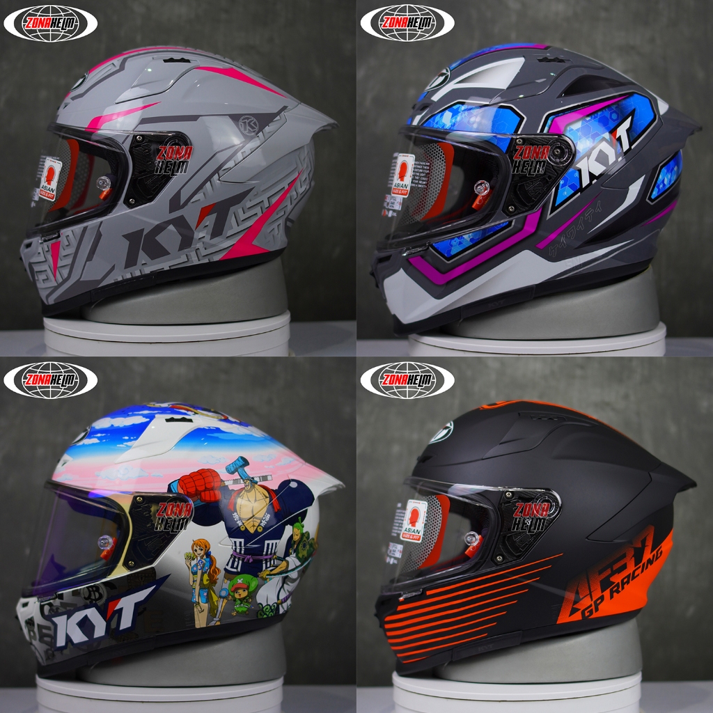 Jual HELM KYT STRIKER FULL FACE SEMUA MOTIF SOLID ORIGINAL SNI DOT ...