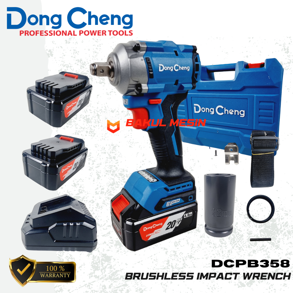 Jual DONGCHENG DCPB 358 Brushless Impact Wrench 20V DCPB358 pembuka ...