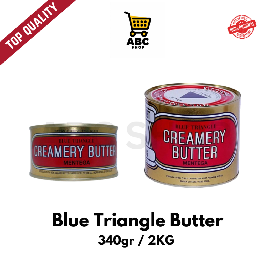 Jual Blue Triangle butter / Mentega Segitiga Biru 340gr / 2KG | Shopee ...