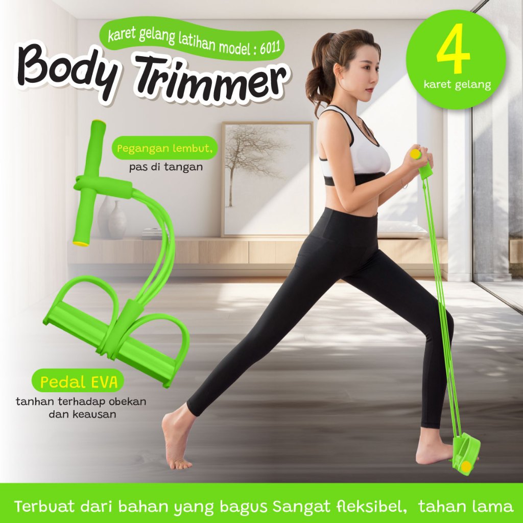 Jual HTD Sport Body Tummy Trimmer Alat Olahraga Perut 4 tali & 6 tali ...