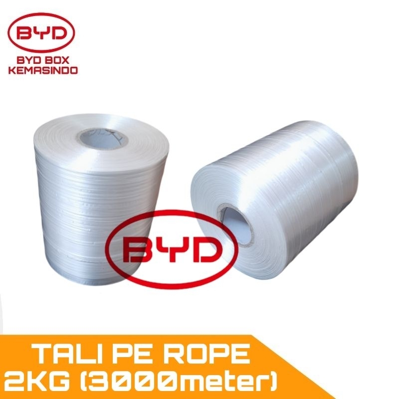 Jual Tali Rafia Pe Rope Putih 2kg Panjang 3000 meter Super Kuat Dan ...
