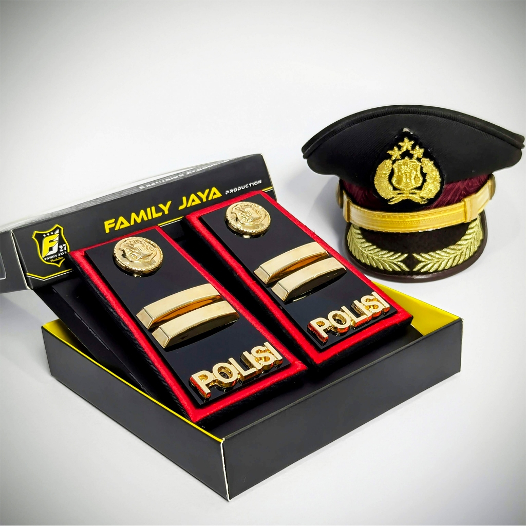 Jual Pangkat PDH Polisi IPTU Glossy List Merah - PANGKAT IPTU LIST ...