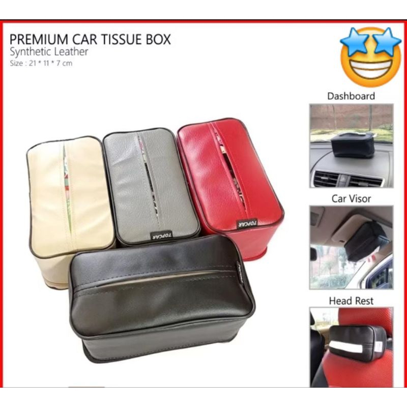 Jual Tempat Tissue Kulit Premium Mobil | Shopee Indonesia