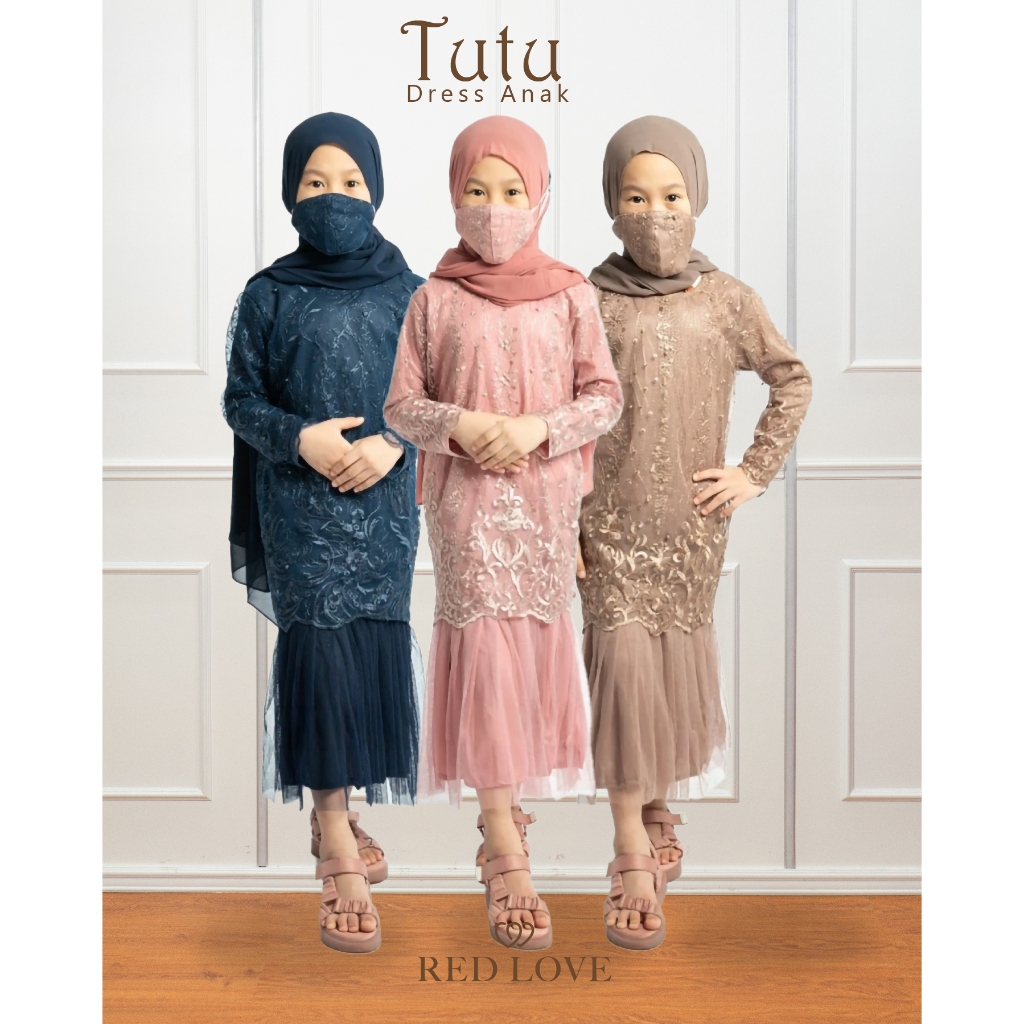 Jual Redlove - Gamis / Baju Muslim Duyung Tutu Anak 2 | Shopee Indonesia