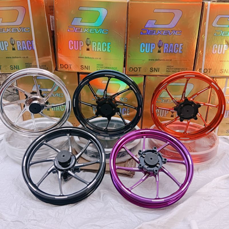 Jual DND/DELKEVIC VELG PELAK RACING M8 8STAR PCX 160 UKURAN 185/215 14 ...