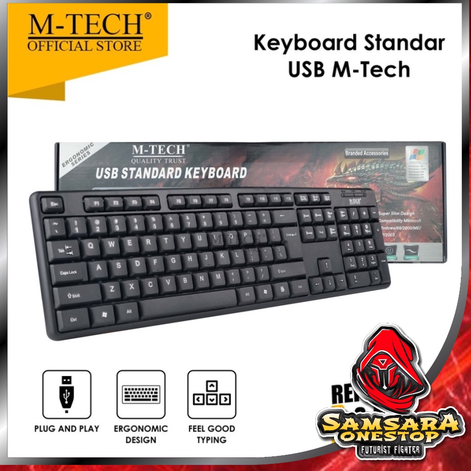 Jual KEYBOARD USB STANDARD MTECH MTECH M TECH | Shopee Indonesia