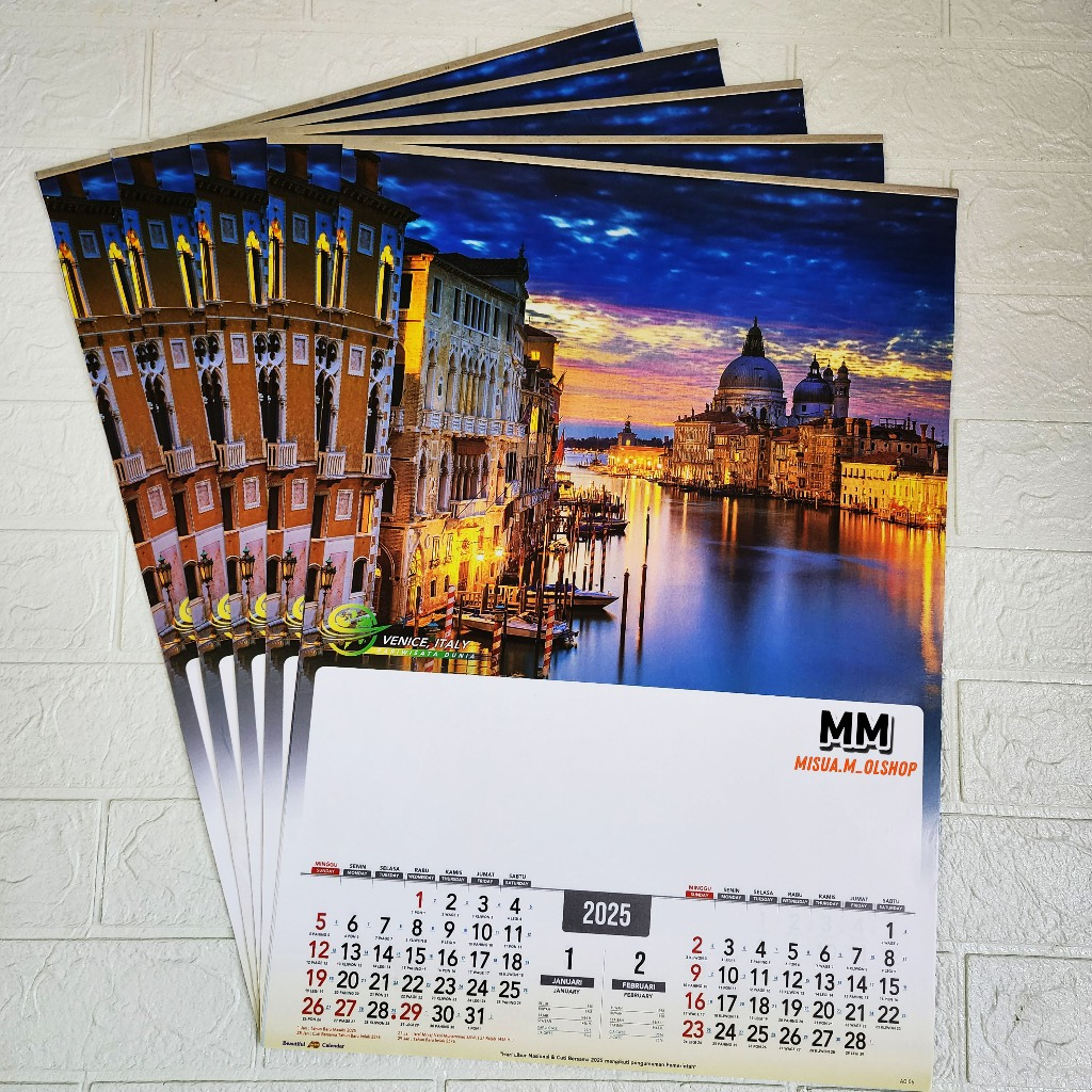 Jual KALENDER DINDING STANDARD ATAU 6 LEMBAR TAHUN 2025 KALENDER ...