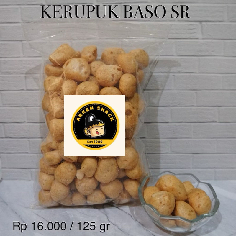 Jual KERUPUK BAKSO SR / KUKU MACAN / BASO AMPLANG 125gr (KERUPUK IKAN ...