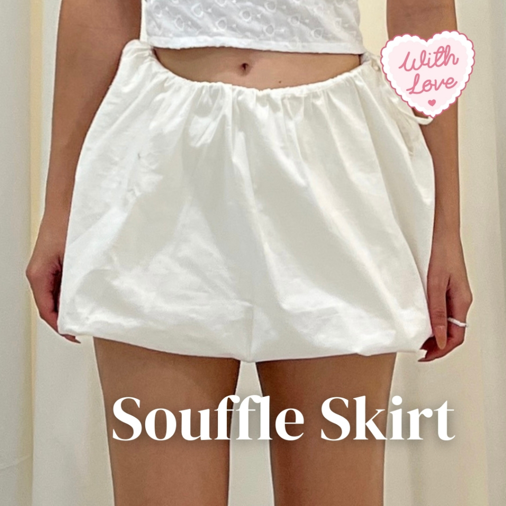 Jual With Love The Brand | SOUFFLE BALLOON SKORT | Skort Wanita | Rok Balon | Coquette Outfit ...