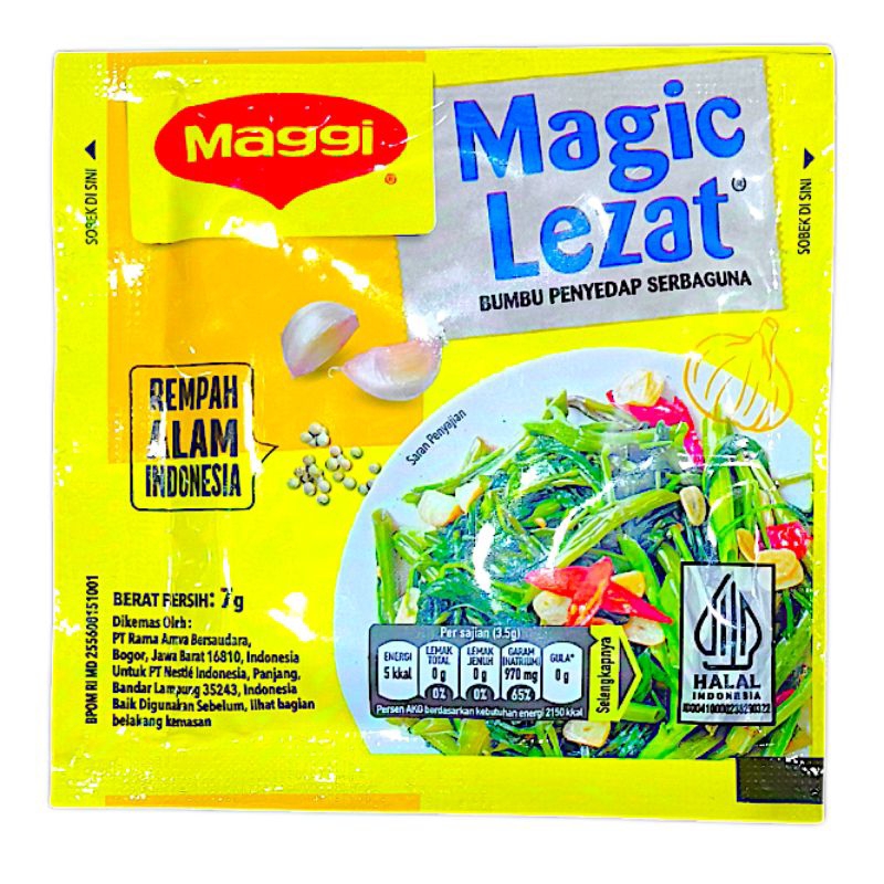 Jual Bumbu Rahasia Dapur: Maggi MAGIC LEZAT 7 Gram Kasih Cita Rasa Ajib ...