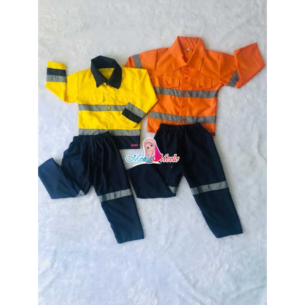 Jual Baju Tambang Safety Anak Laki Laki | Baju Kerja Seragam Proyek ...
