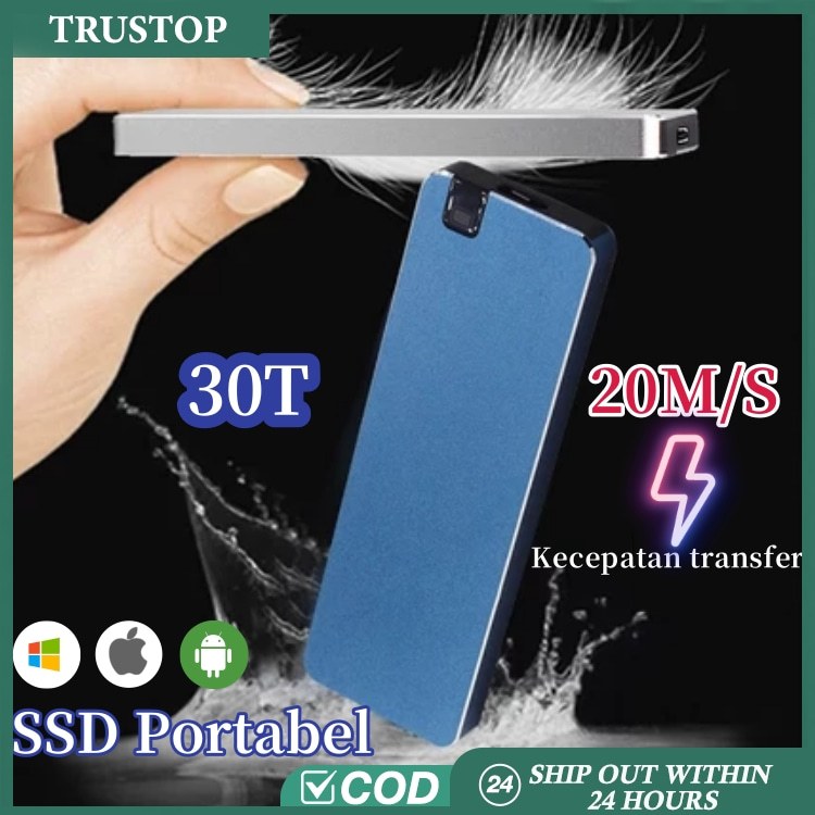 Jual HT Portable SSD hardisk eksternal SSD 2TB/8TB/16TB USB 3.1 Type-c ...