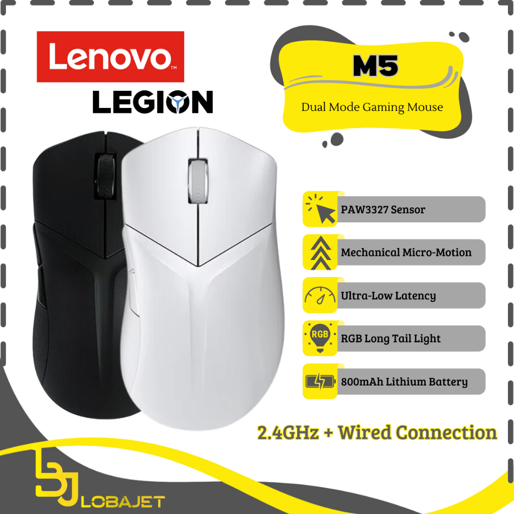 Jual LENOVO LEGION M5 - Dual Mode Gaming Mouse - Up to 8000 DPI - Mouse Gaming Terbaru dari ...