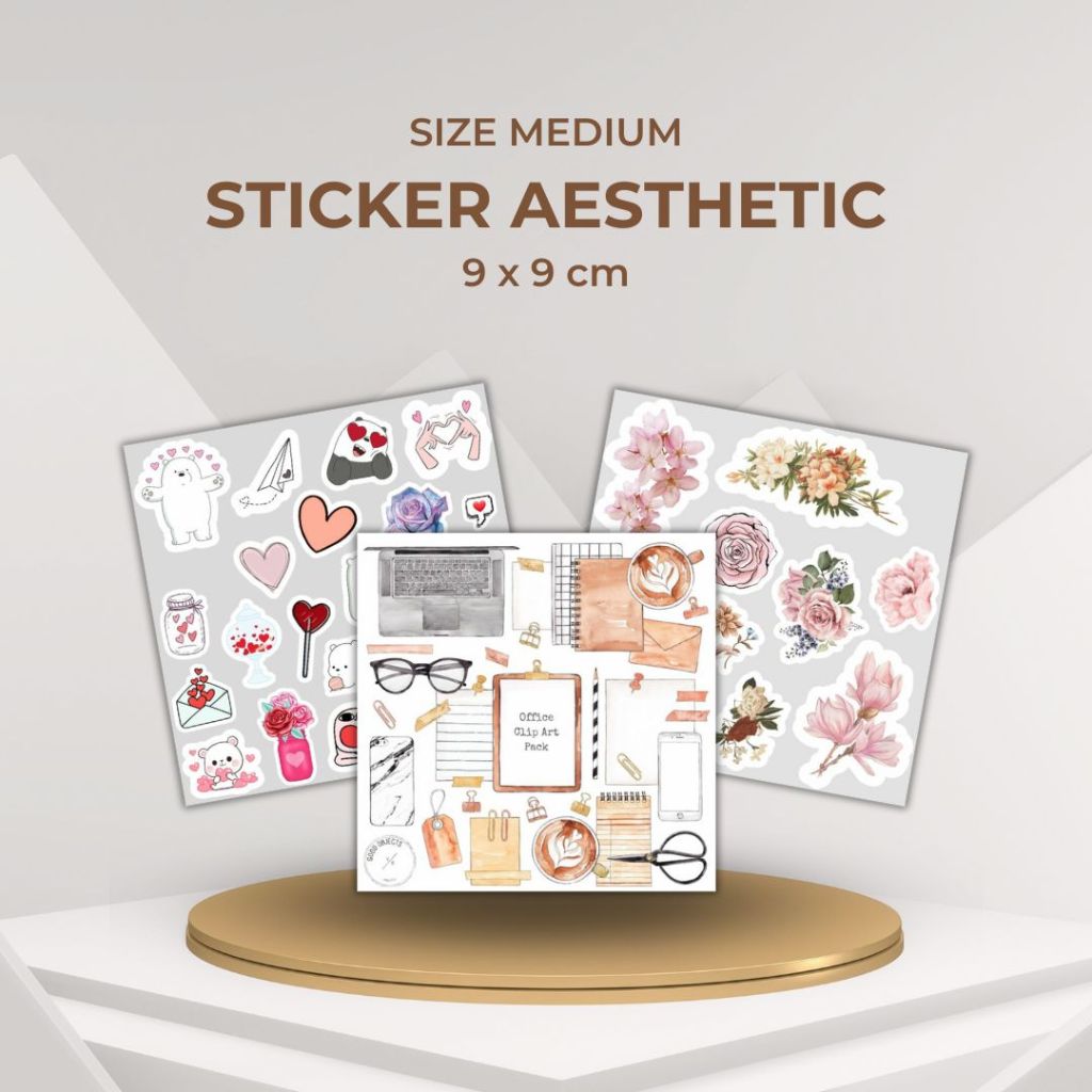 Jual Sticker Cute Stiker Sticker Aesthetic Sticker Custom Setiker ...