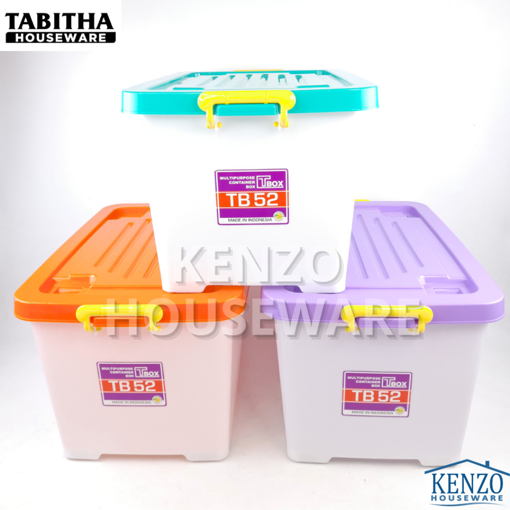 Jual CB 52 Liter TABITHA Container Box Storage Kontainer Box Bening ...