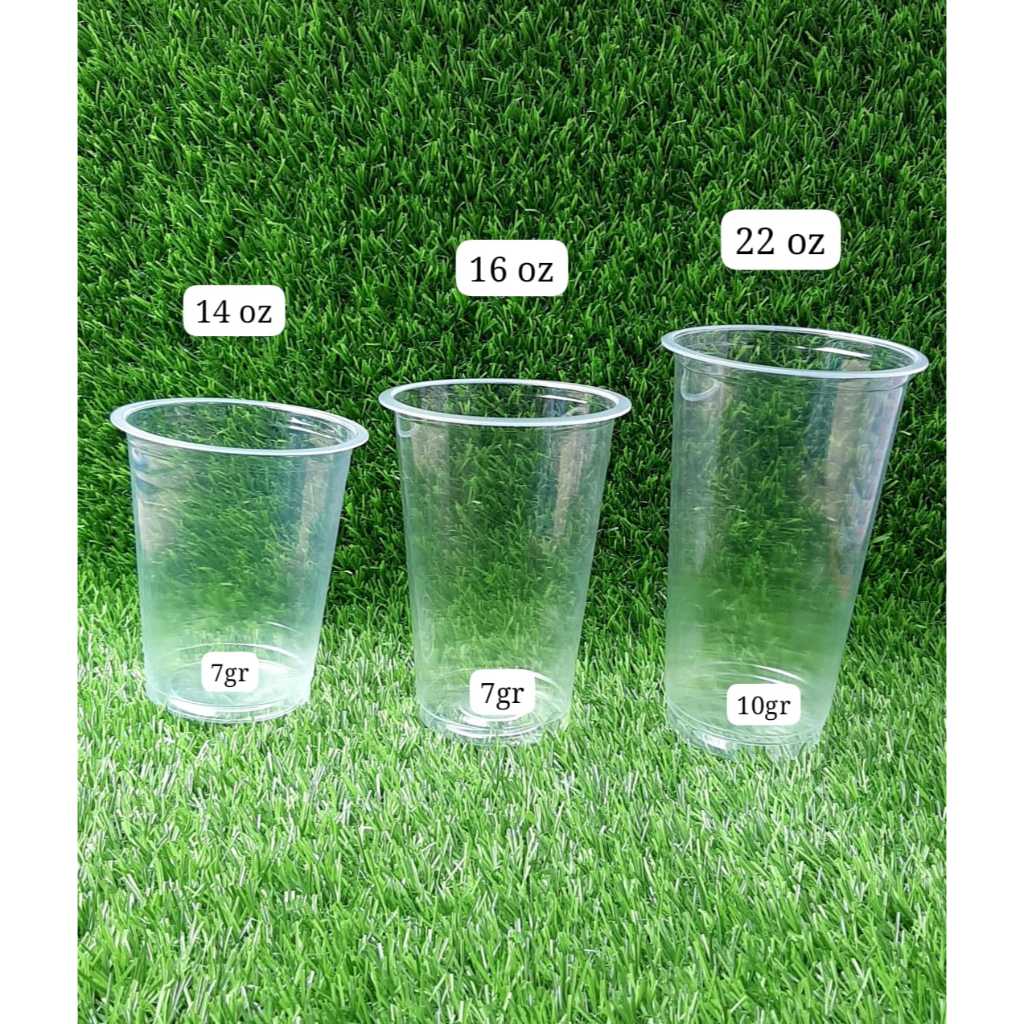 Jual GELAS CUP DATAR MERK SAP 7GR DAN 10GR/14OZ/16OZ/22OZ isi 50 pcs ...