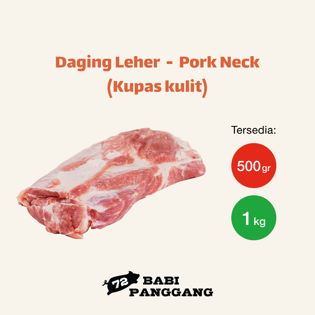 Jual Daging Leher Babi / Pork Neck (1 Kg & 500 Gr) | Shopee Indonesia