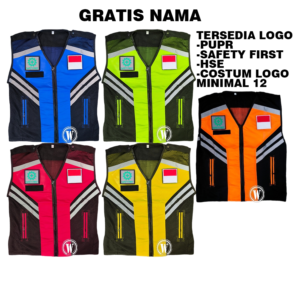 Jual Rompi Safety First K3 Proyek Untuk Pekerjaan Umum Lapangan Taslan ...