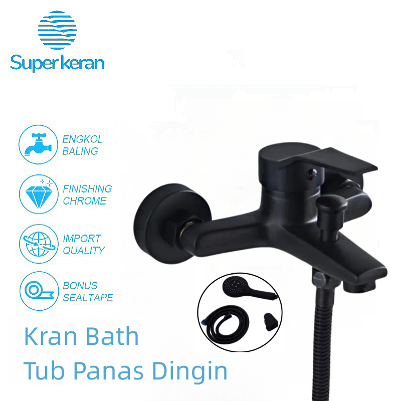 Jual Kran Mixer Plus Handshower Stainless Kran Bath Tub Panas Dingin ...