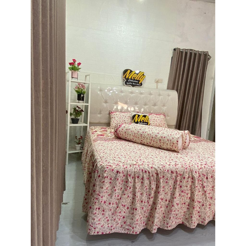 Jual SPREI RUMBAI BUNGA TERBARU UKURAN KING 180X200 / SEPEREI HOMEMADE ...