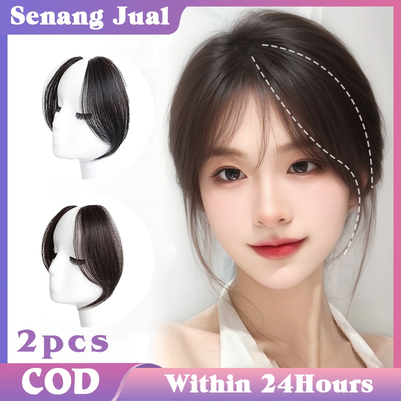 Jual 2Pcs Poni Clip Korea / Hair Clip Poni Rambut Asli / Clip Poni ...