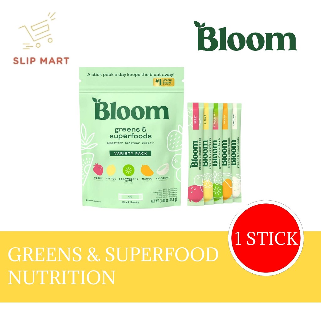 Jual Bloom Nutrition Greens and Superfoods Powder Juice Smoothies Stick ...