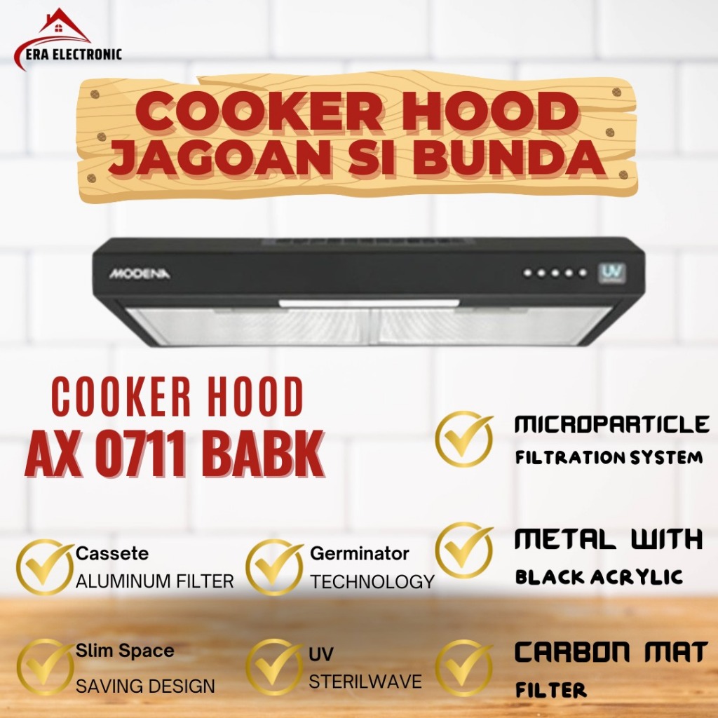 Jual MODENA Slim Cooker Hood AX 0711 BABK | PX 7111 | PX 7111 | PX 0711 ...