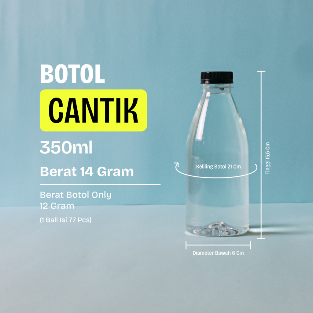 Jual Botol Cantik 350 ml Botol Temulawak 350Ml Tipis Botol kopi Botol ...
