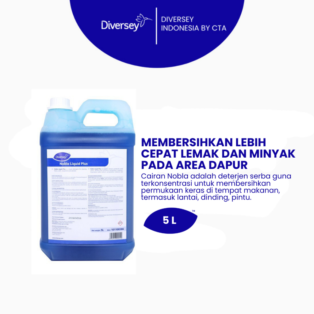 Jual Diversey Nobla Liquid Plus - 5 LITER - Multi Purpose Cleaner ...