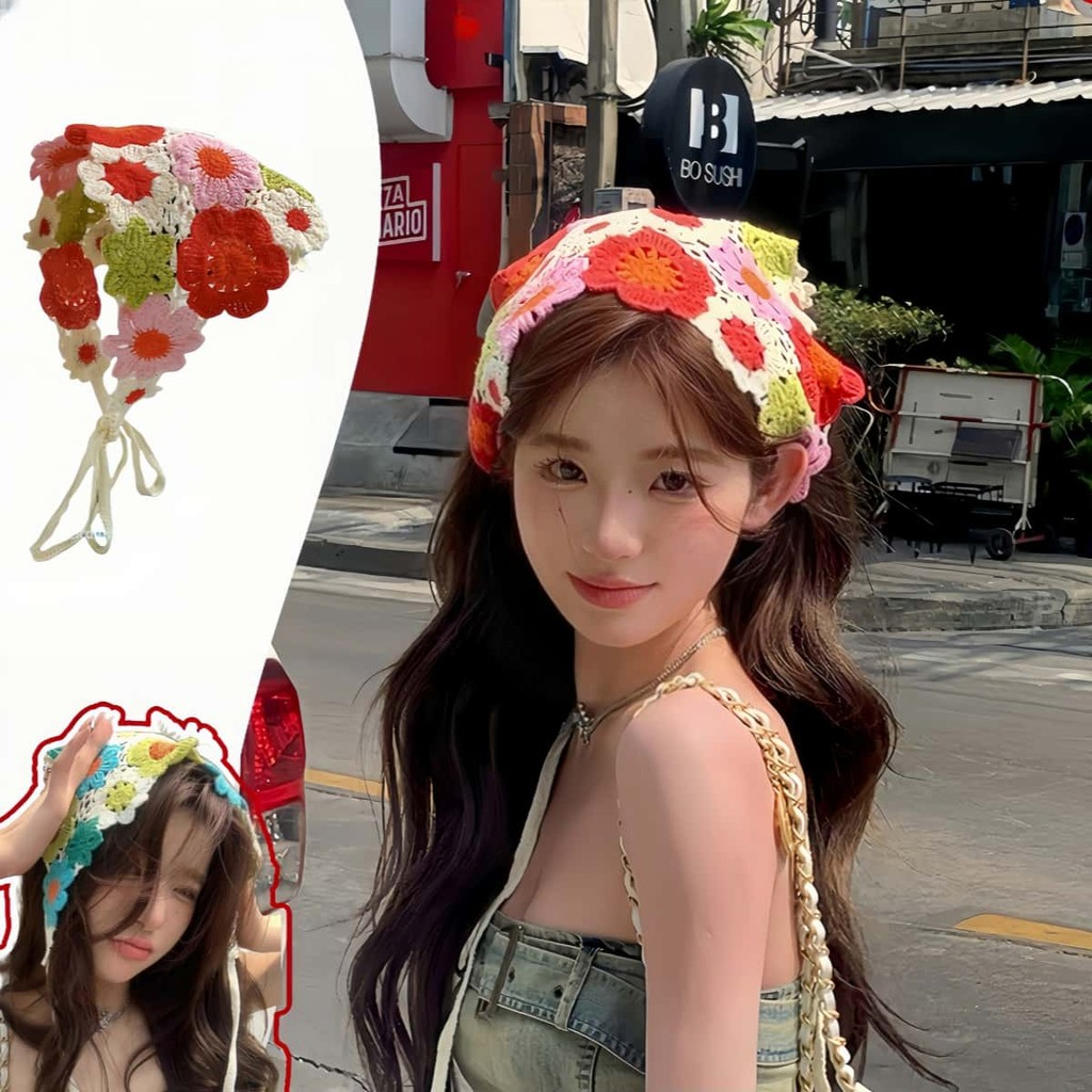 Jual [Baru] Bunga Daisy Bando Lucu Feminim Summer /Picnic Lace Scarf ...