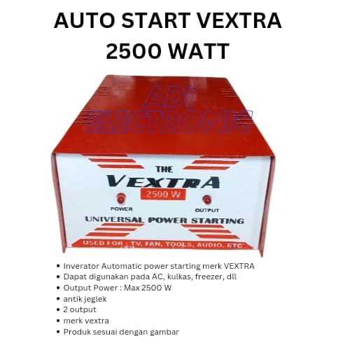 Jual AUTO START VEXTRA 1500 WATT DAN 2500 WATT | Shopee Indonesia